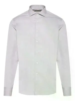 Canali Cotton Buttoned Shirt - Grey