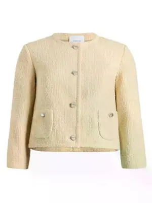 Women's Collarless Tweed Jackets