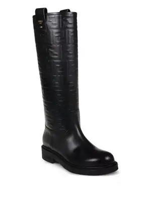 Fendi Logo-embossed Boots
