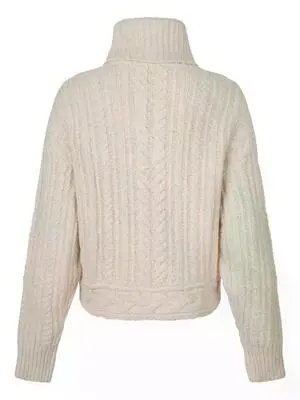 Isabel Marant Cable-knit Roll-neck Sweater