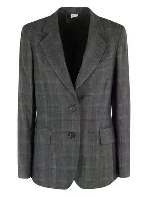 Aspesi Check-pattern Single-breasted Blazer
