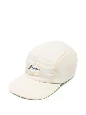 Jacquemus Logo-embroidered Cap - White