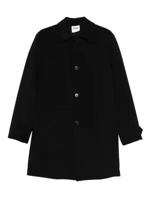 Aspesi Buttoned Single-breasted Coat - Black