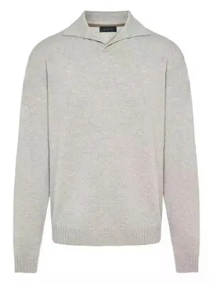 Sease Ribbed Split-neck Sweater