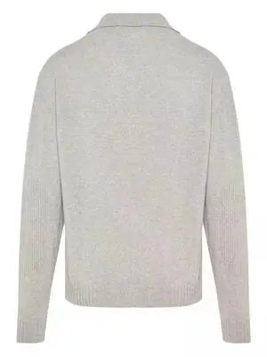 Sease Ribbed Split-neck Sweater