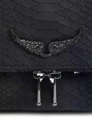 Zadig&Voltaire Rocky Ii Soft Savage Shoulder Bag - Black
