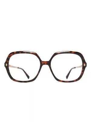 Mykita Nanna Geometric Eyeglasses - Brown