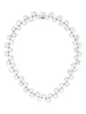 Completedworks Zirconia Embellished Necklace - Silver