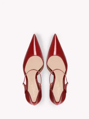 GIANVITO ROSSI Sofia D'orsay Pumps - Red - Glossy  Nappa