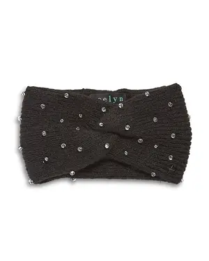 Jocelyn Crystal Beaded Knit Headband