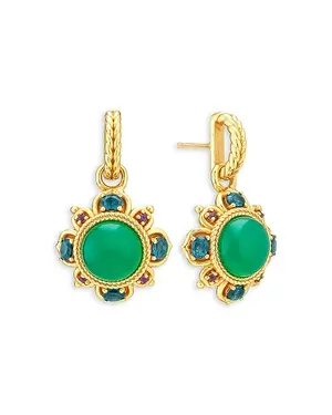CAPUCINE DE WULF Contessa Post Drop Earrings - Multi/gold