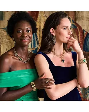 CAPUCINE DE WULF Contessa Dangle Earrings - Multi/gold