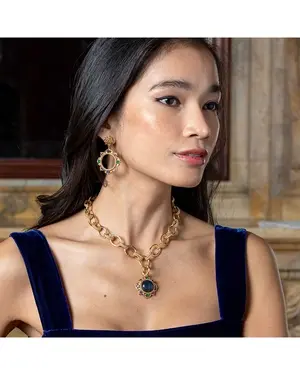 CAPUCINE DE WULF Contessa Dangle Earrings - Multi/gold