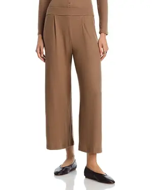 Women's Pleated Cropped Pants