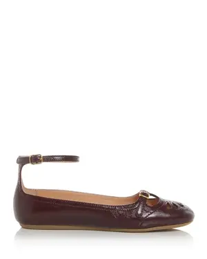 Chloé Misty Ballet Flats - Burnt Purple