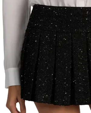 Alice + Olivia Emilie Tweed Mini Skort