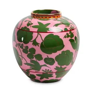 La DoubleJ Small Bubble Vase - Wildbird Rosa/verde