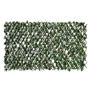 NEARLY NATURAL 40 X 80 Uv Resistant Artificial Gardenia Expandable Privacy Fence Screen - Green