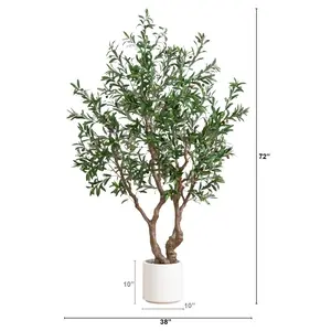 NEARLY NATURAL 6' Artificial Grand Olive Tree
