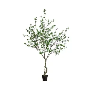 NEARLY NATURAL 10' Minimalist Artificial Citrus Tree - Green