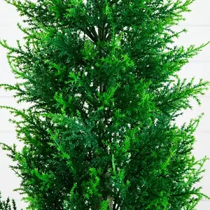 NEARLY NATURAL 5' Uv Resistant Artificial Cypress Tower Tree