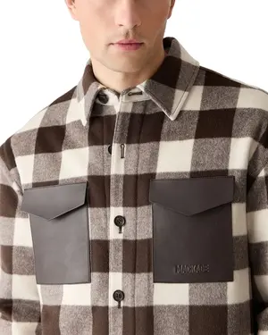 Mackage Ryker Wool Plaid Shirt Jacket