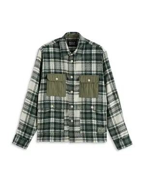 Scotch & Soda Relaxed Fit Button Front Shirt Jacket