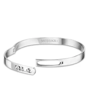 Messika 18k Move Noa Diamond Bangle Bracelet - White Gold