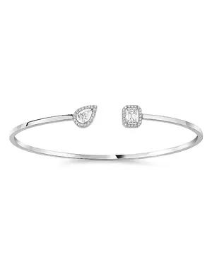 Messika 18k Diamond Toi & Moi Cuff Bracelet - White Gold