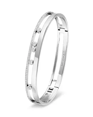 Messika 18k Diamond Bangle Bracelet - White Gold