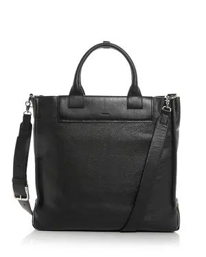 Vince Leather Tote - Black