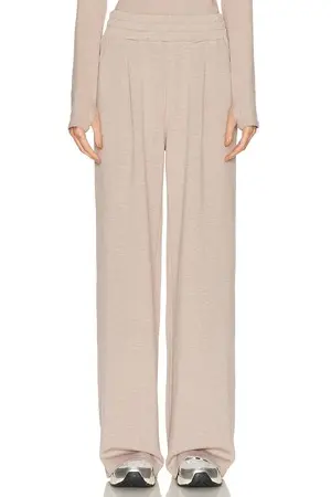 Varley The Extra Wide Leg 32 Pant - Taupe Marl