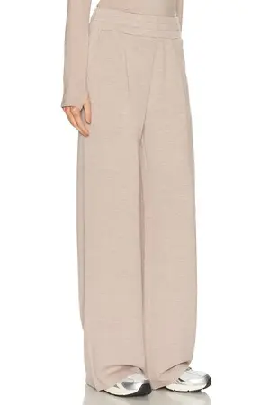 Varley The Extra Wide Leg 32 Pant - Taupe Marl