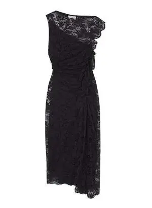 A.L.C. Astrid Lace Midi Dress - Black