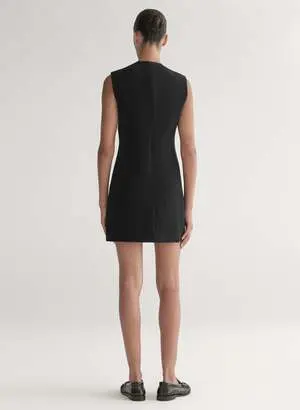 A.L.C. Beck Feather-trimmed Mini Dress