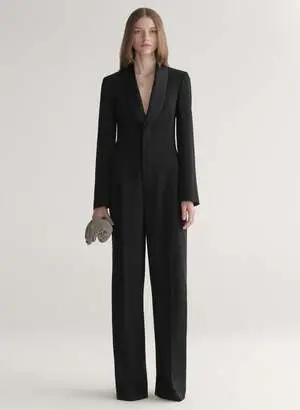 A.L.C. Sloane Tuxedo Jumpsuit - Black