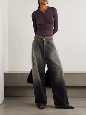 SKIMS Sheer Modal-blend Cardigan