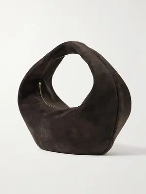 Khaite Olivia Medium Suede Tote - Brown