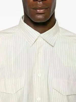 LARDINI Pocketed Striped Shirt