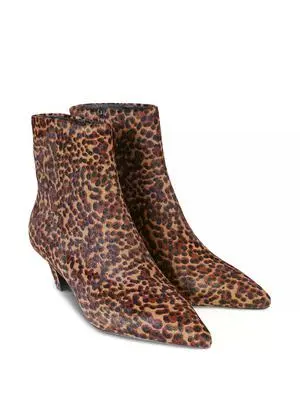 Ash 50mm Vicky Leopard-print Boots - Neutrals