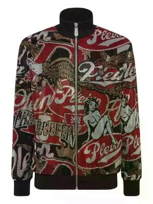 Philipp Plein Rhinestone-embellished Track Jacket