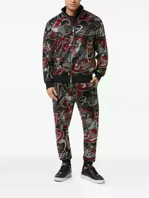 Philipp Plein Rhinestone-embellished Track Jacket