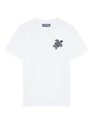 Vilebrequin Crew-neck Turtle-embroidered T-shirt