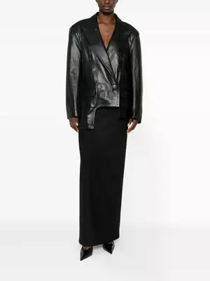 MEDEEA Asymmetric Leather Jacket