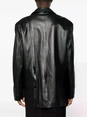 MEDEEA Asymmetric Leather Jacket