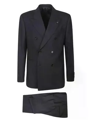 LARDINI Double-breasted Suit - Blue