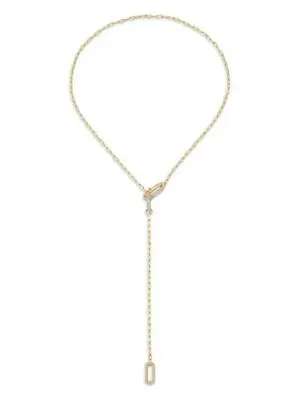 Shay 18k Yellow Diamond Lariat Necklace - Gold