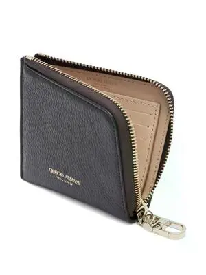 Giorgio Armani Logo-stamp Leather Wallet