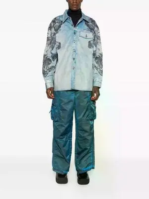 FENG CHEN WANG Graphic Pocketed Shirt