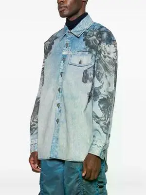 FENG CHEN WANG Graphic Pocketed Shirt